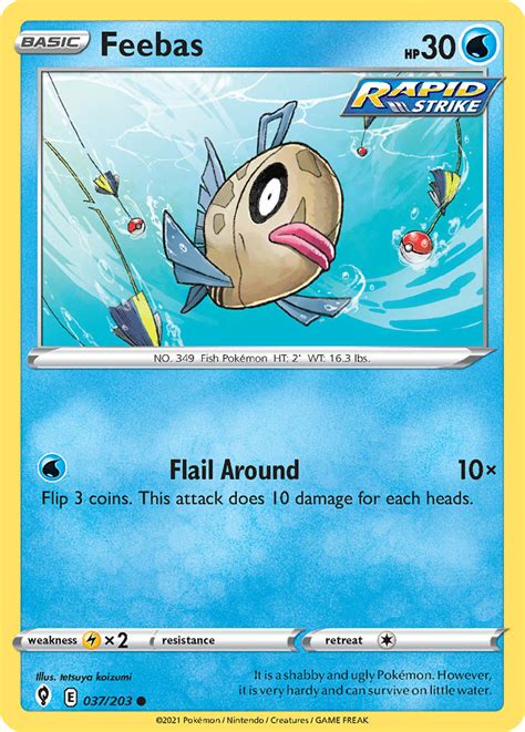 Feebas · Evolving Skies Evs 037 ‹ Pkmncards
