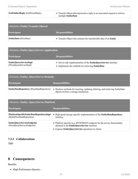 command query separation architecture pattern pdf