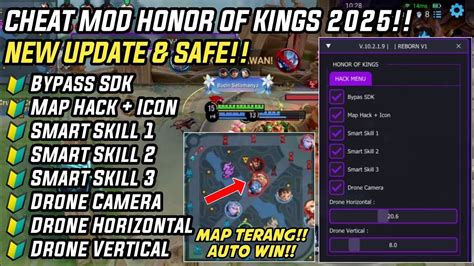 CHEAT MOD HONOR OF KINGS ALL FEATURE TERBARU 2025 || SENPAI MOD - YouTube