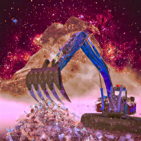 Space Mining Illustration Stock Illustration Illustration Of Mining 267462758