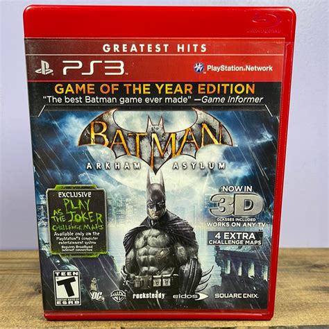 Playstation 3 Batman Arkham Asylum [game Of The Year Greatest Hits