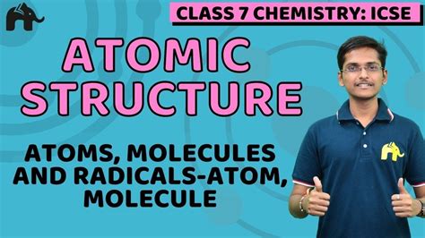 Atomic Structure Class 7 ICSE Chemistry Selina Chapter 4 Atom Molecule Atomicity
