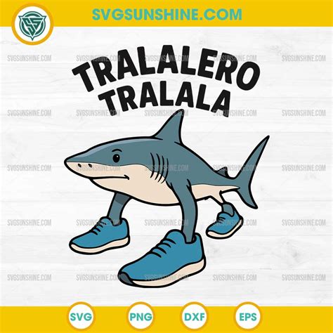 Tralalero Tralala Svg Italian Brainrot Meme Svg