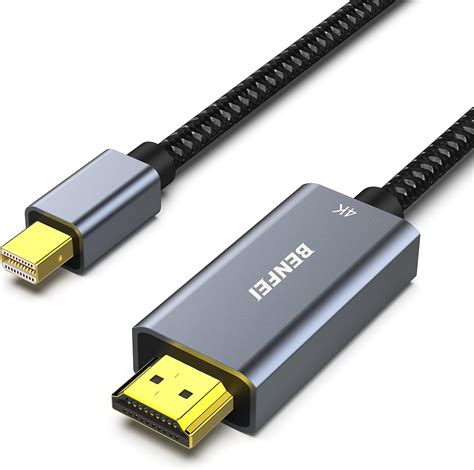 Benfei Mini Displayport To Hdmi Cable 4k 6ft Grey India Ubuy