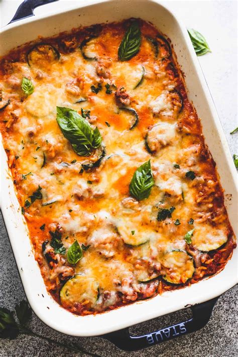Beef Zucchini Casserole Recipe Cheesy And Delicious Pasta Bake