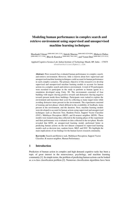 pdf modeling human performance in complex search and retrieve