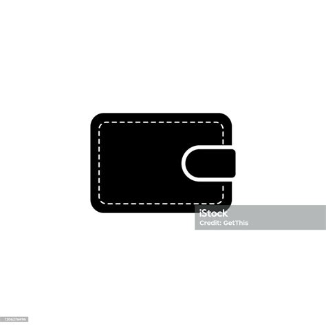 흰색 배경에 격리 된 검은 지갑 라인 아이콘 지갑 아이콘입니다 현금 저축 기호 웹 사이트 또는 앱에 대한 통화 플랫 일러스트레이션 벡터 Eps 10 가격에 대한 스톡 벡터