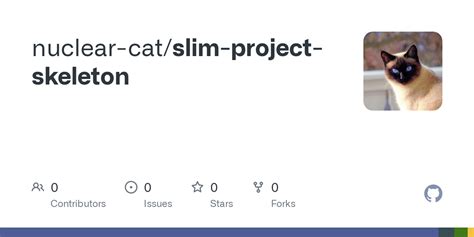 github nuclear cat slim project skeleton
