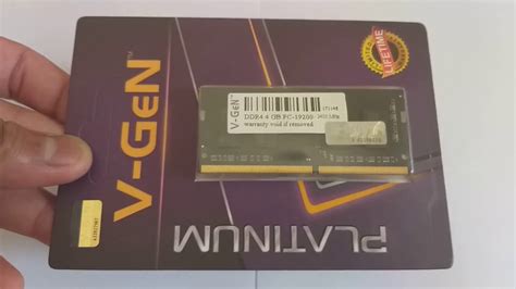SODIMM DDR4 4GB PC 19200 2400 Mhz RAM Laptop Notebook V GeN PLATINUM