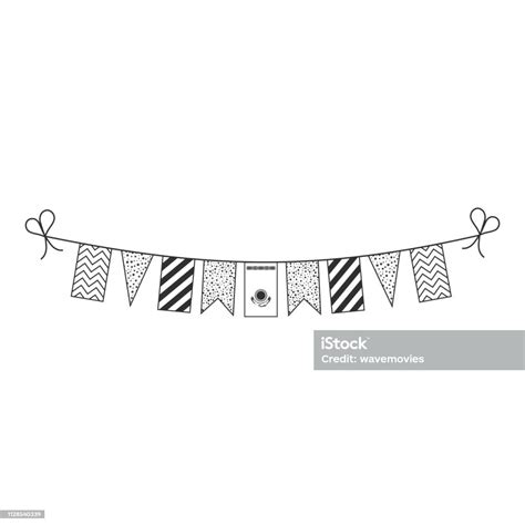 멧 새 카자흐스탄 국가 플래그 블랙에서 데가 휴일 장식 플랫 디자인 개요 0명에 대한 스톡 벡터 아트 및 기타 이미지 0명 개념 개념과 주제 Istock