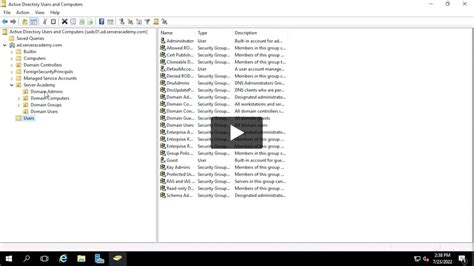 How To Create Active Directory User Accounts Server Academy
