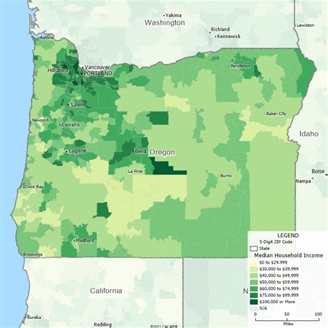 Oregon City Zip Code Map Highest Population Density In Portland By Zip