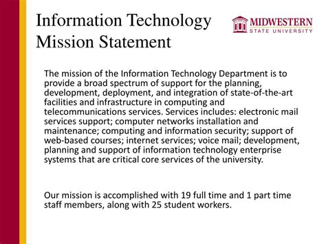 Ppt Information Technology Mission Statement Powerpoint Presentation Id 1690510