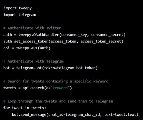 Example Python Code For Writing A Bot That Analyzes Twitter Data And