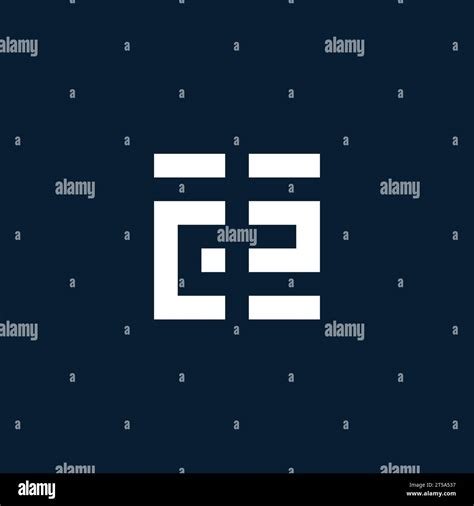 Cs Initial Monogram Logo With Geometric Style Design Ideas Stock Vector