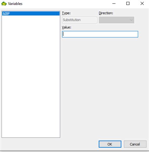 Plsql Remove Unidentified Bind Variable In Toad Popup Window Using