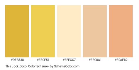 This Look Coco Color Scheme White