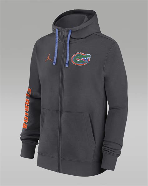 Florida Gators Sideline Team Issue Mens Jordan College Full Zip Hoodie