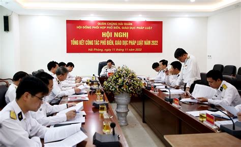 Tổng kết công tác phổ biến giáo dục pháp luật năm 2022 Báo Hải quân