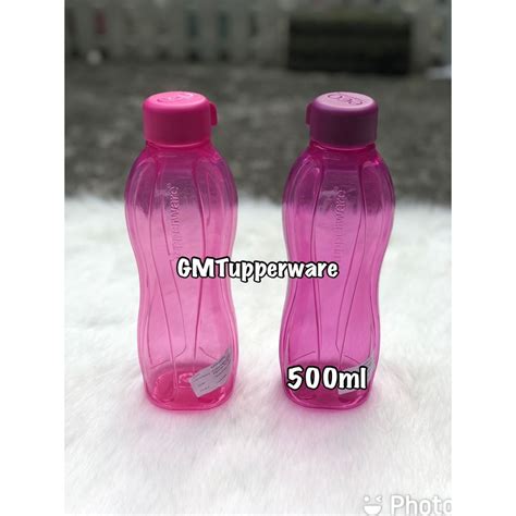 Tupperware Eco Bottle 500ml Screw Cap Purple Pink Shopee Malaysia