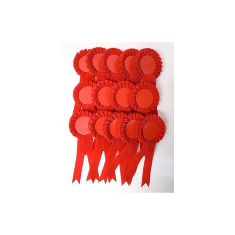 Red Velvet Rosettes Pack Of 50 Tyrella Rosettes Ltd