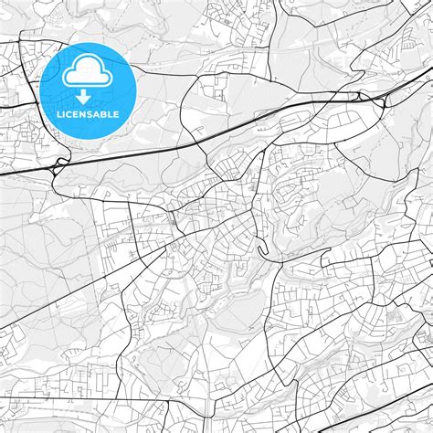 Vector PDF Map Of Haan Germany HEBSTREITS