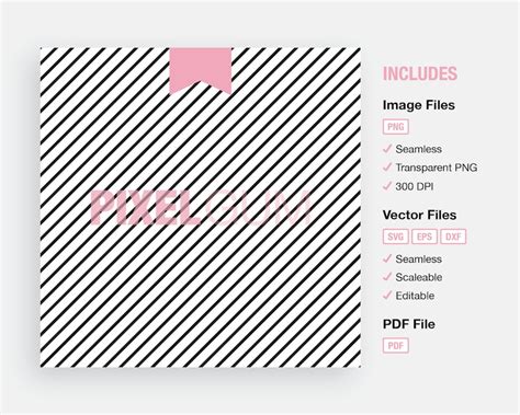 Seamless Diagonal Line Pattern Svg Editable Stripes Pattern Svg Eps Dxf Png Pdf Etsy