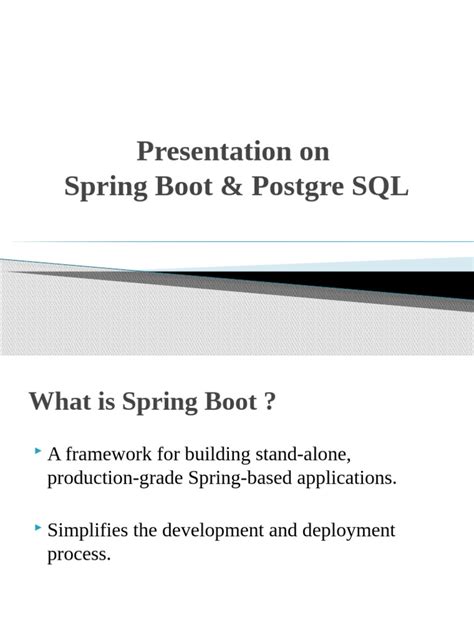 Spring Boot Ppt Pdf