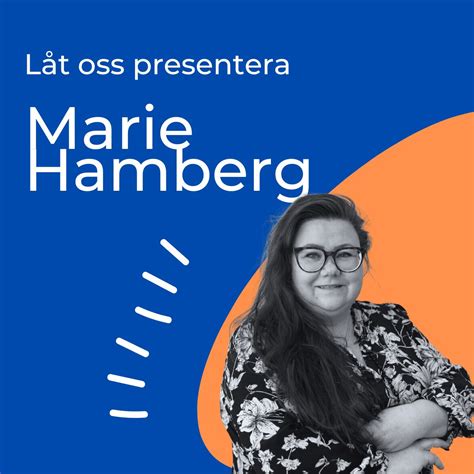 Låt Oss Presentera Marie Hamberg 🤩 För Många är Detta Inget Nytt