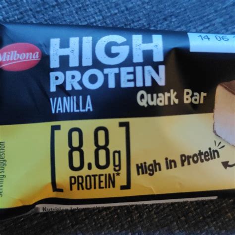 High Protein Vanilla Quark Bar Milbona Kalorie Kj A Nutriční Hodnoty