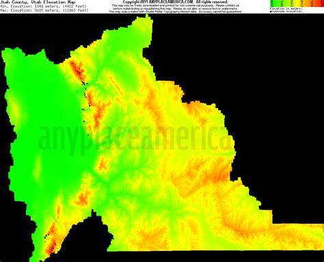 Free Utah County Utah Topo Maps And Elevations