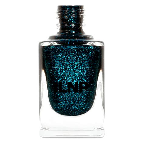 Ilnp Lured Blackened Teal Holographic Jelly Nail Polish