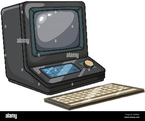 Vector Graphic Of An Old Fashioned Personal Computer Stock Vector Image And Art Alamy