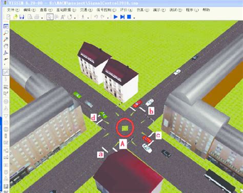 Traffic Scene Reconstructed By Vissim Download Scientific Diagram