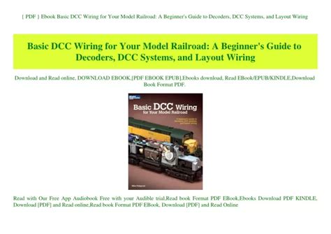 PPT PDF Ebook Basic DCC Wiring For Your Model Railroad A Beginner S Guide To Decoders DCC