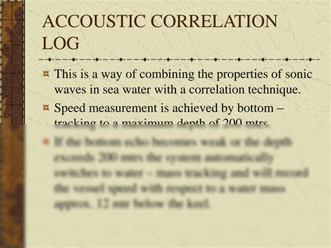 SOLUTION Acoustic Correlation Log Studypool