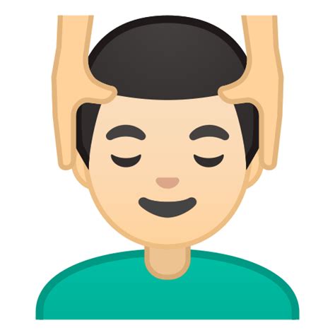 💆🏻‍♂️ Man Getting Massage Emoji With Light Skin Tone Meaning