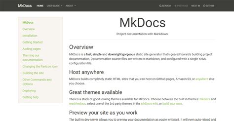 MkDocs Bootswatch Themes