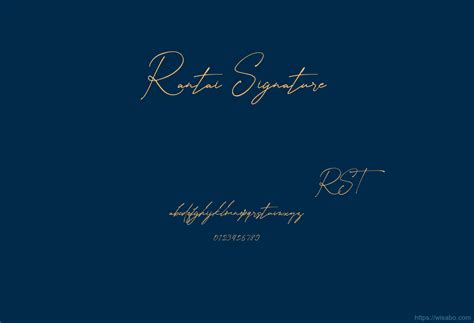 Rantai Signature Font Free Download [ttf Otf] Wisabo Fonts