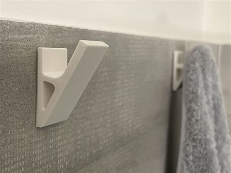 Bathroom Towel Hook By Jedisct1 Download Free Stl Model