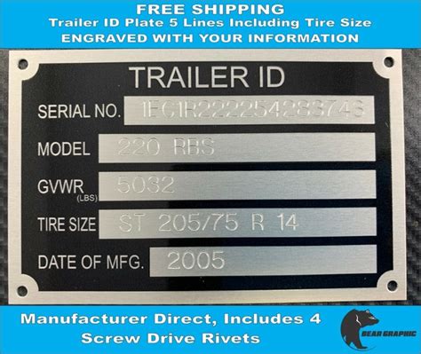 Replacement Trailer Vin Sticker At Timothy Votaw Blog