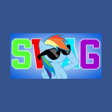 Rainbow Dash Swag Time Rainbow T Shirt Teepublic