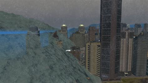 Mega Double Tsunami Destroys Big City Cities Skylines Tsunami 296