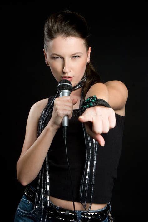 Rock Star Girl Stock Image Image Of Sing Girls Singing 11000211