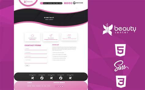 beauty center creative html5 and css3 website template