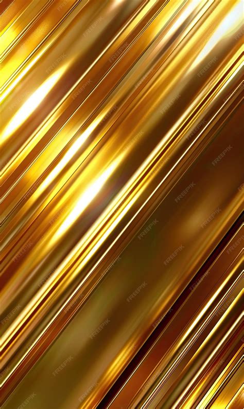 Premium Photo A Vivid Image Featuring Reflective Golden Geometric Shapes Generate Ai