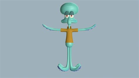 Squidward Tentacles Character 3D Model TurboSquid 2162524