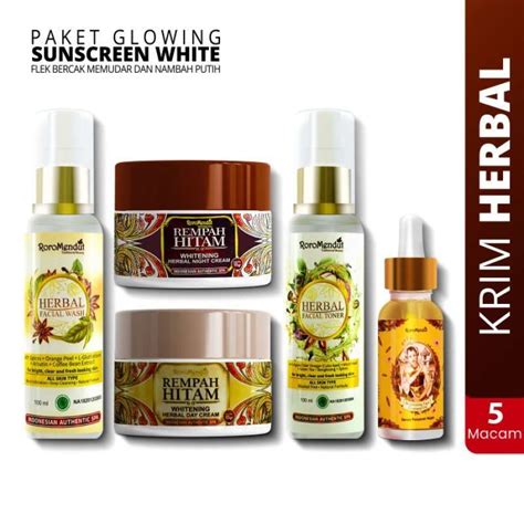 Jual Cream Whitening Glowing Rempah Hitam Paket Exclusive Di Seller