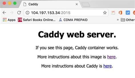Caddy Web Server In Google Container Engine Karthikeyan