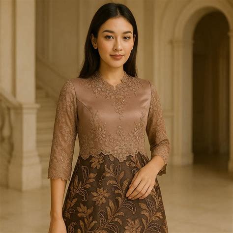 10 Model Batik Kombinasi Satin Modern Terbaru Perpaduan Anggun Untuk